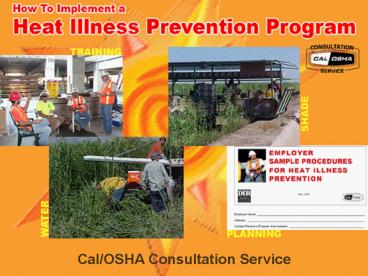 PPT – How To Implement a Heat Illness Prevention Program PowerPoint ...