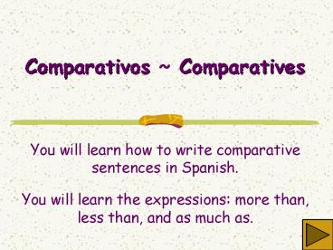 Comparativos Comparatives presentation | free to view