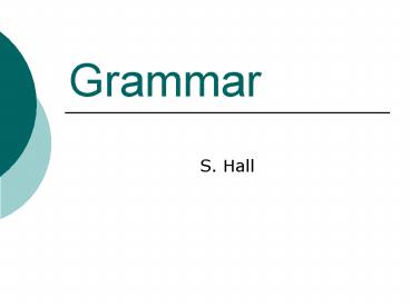 Grammar presentation | free to view