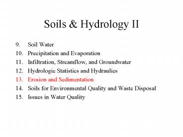PPT – Soils PowerPoint presentation | free to view - id: 6136b-ZDc1Z