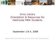 PPT – Library Orientation PowerPoint presentation | free to view - id ...