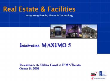 Integrating MAXIMO 5 presentation | free to view