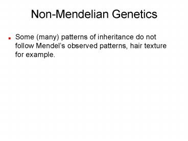 NonMendelian Genetics presentation | free to view