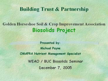 Building Trust presentation | free to view