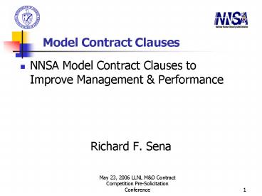Model Contract Clauses presentation | free to view