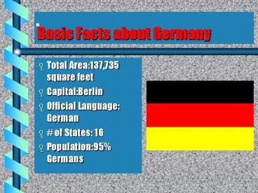Basic Facts about Germany presentation | free to view