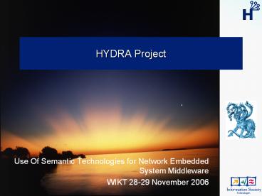 HYDRA Project presentation | free to download