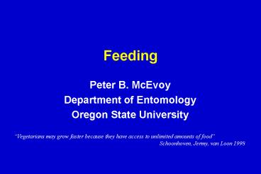 PPT – Feeding PowerPoint presentation | free to view - id: 6e3b3-NDcyN