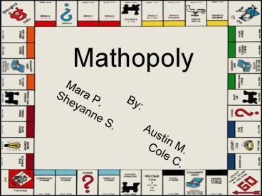 Mathopoly presentation | free to download