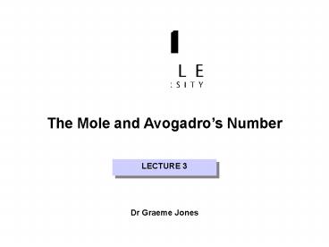 PPT – The Mole and Avogadros Number PowerPoint presentation | free to ...