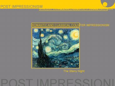 POST IMPRESSIONISM presentation | free to view