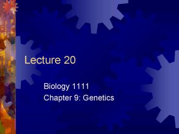 PPT – Biology 1111 PowerPoint presentation | free to view - id: 72137-ZWUyM