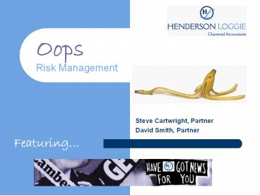 Oops Risk Management presentation | free to view