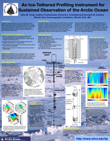 PPT – An IceTethered Profiling Instrument for Sustained Observation of ...