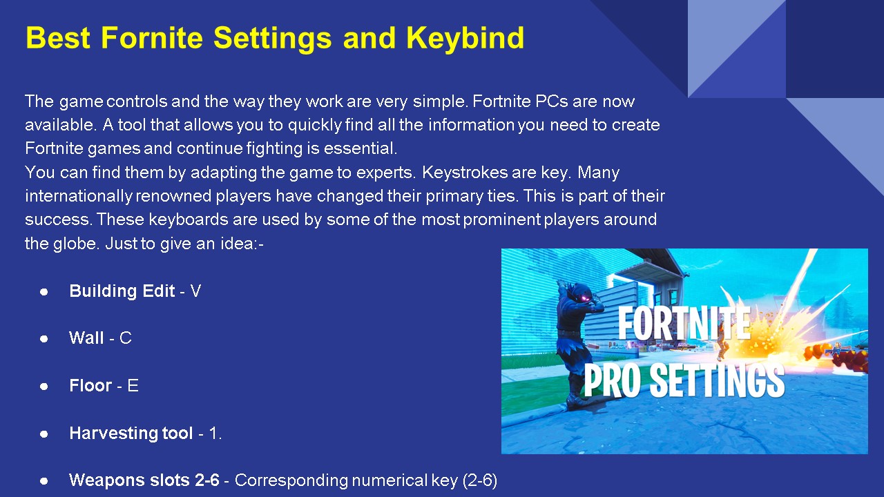 PPT – Best Fornite Settings and Keybind PowerPoint presentation | free ...