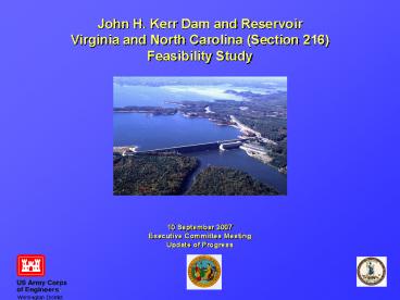 PPT – John H' Kerr Dam and Reservoir PowerPoint presentation | free to ...