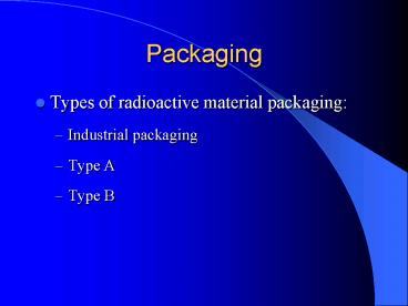 Packaging presentation | free to view