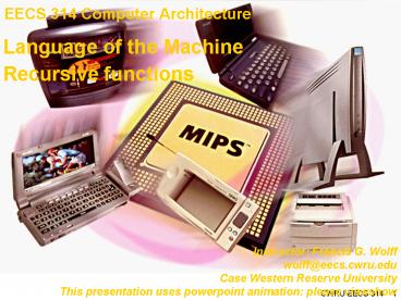 PPT – EECS 314 Computer Architecture PowerPoint presentation | free to ...