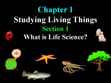 PPT – Studying Living Things PowerPoint presentation | free to view ...