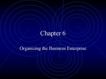 PPT – Organizing the Business Enterprise PowerPoint presentation | free ...