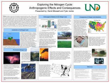 PPT – Abstract: Nitrogen is one of the most important and abundant ...