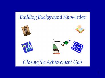 Building Background Knowledge presentation | free to view