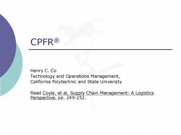 CPFR presentation | free to view
