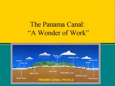 The Panama Canal: presentation | free to view