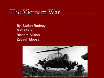 PPT – The Vietnam War PowerPoint presentation | free to download - id ...