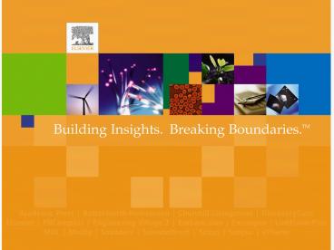 ScienceDirect presentation | free to download