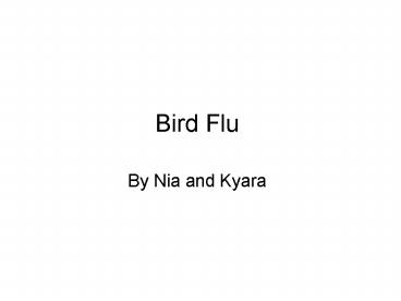 Bird Flu presentation | free to view