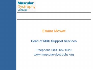 Emma Mowat presentation | free to view