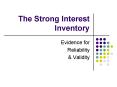 PPT – Strong Interest Inventory PowerPoint presentation | free to view ...