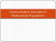 PPT – Communication Disorders PowerPoint presentation | free to view ...