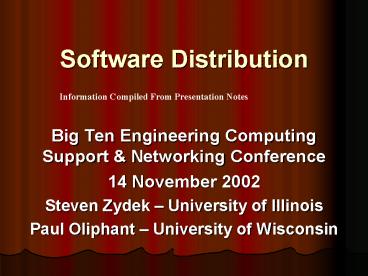 PPT – Software Distribution PowerPoint presentation | free to view - id ...