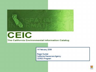 CEIC presentation | free to view