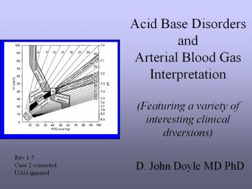 Acid Base Disorders and Arterial Blood Gas Interpretation (Featuring a ...
