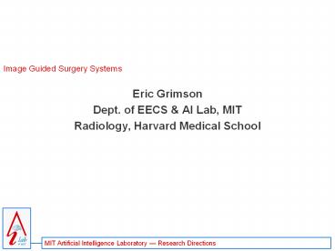 Computer Assisted Surgery presentation | free to download