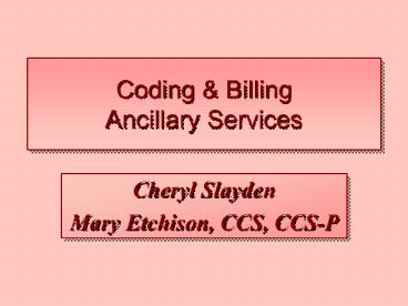 PPT – Coding PowerPoint presentation | free to view - id: 7da81-NzU5N