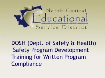 DOSH Dept' of Safety presentation | free to view