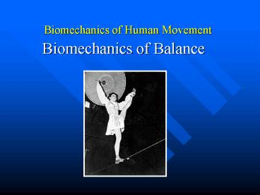 Biomechanics of Human Movement presentation | free to view