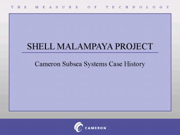 SHELL MALAMPAYA PROJECT presentation | free to view