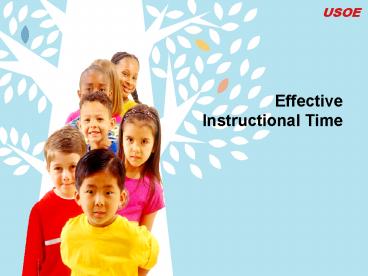 PPT – Effective Instructional Time PowerPoint presentation | free to ...