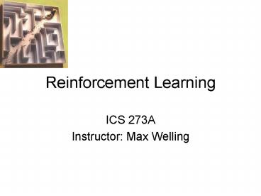 Reinforcement Learning presentation | free to download