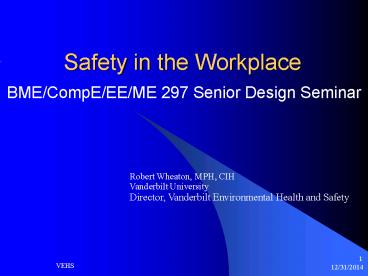 PPT – Safety in the Workplace PowerPoint presentation | free to view ...