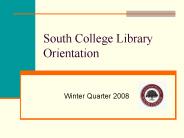PPT – Library Orientation PowerPoint presentation | free to view - id ...