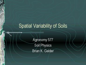 Spatial Variability of Soils presentation | free to view