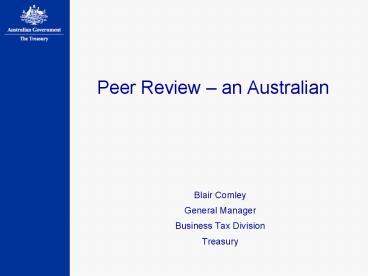 Peer Review presentation | free to view