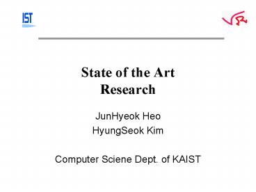 State of the Art Research presentation | free to view