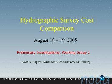 PPT – Hydrographic Survey Cost Comparison PowerPoint presentation ...